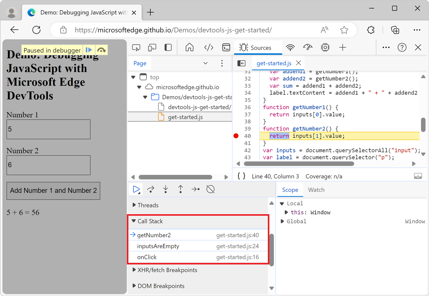JavaScript debugging features - Microsoft Edge Developer documentation | Microsoft Learn