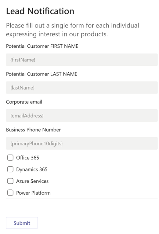 잠재 고객 컬렉션 샘플 Power Automate Microsoft Learn