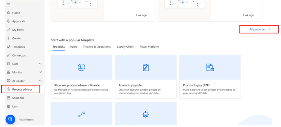 Process Advisor에서 프로세스 및 녹음녹화 준비비디오 포함 Power Automate Microsoft Learn