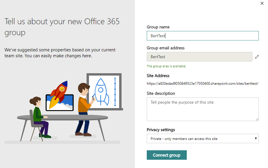 Connect to a Microsoft 365 group | Microsoft Learn