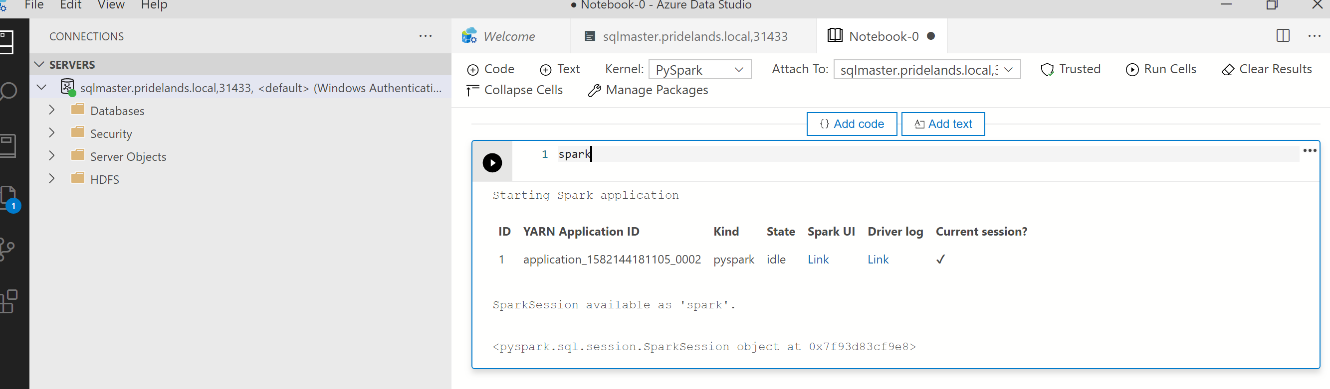 ‘pyspark Notebook 문제 해결 Sql Server Big Data Clusters Microsoft Learn