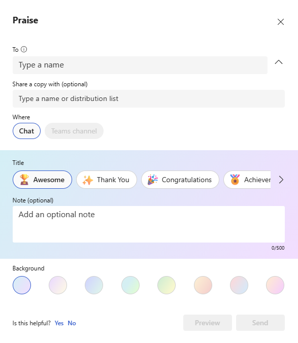 Viva Insights 칭찬 | Microsoft Learn Viva Insights 칭찬 | Microsoft Learn