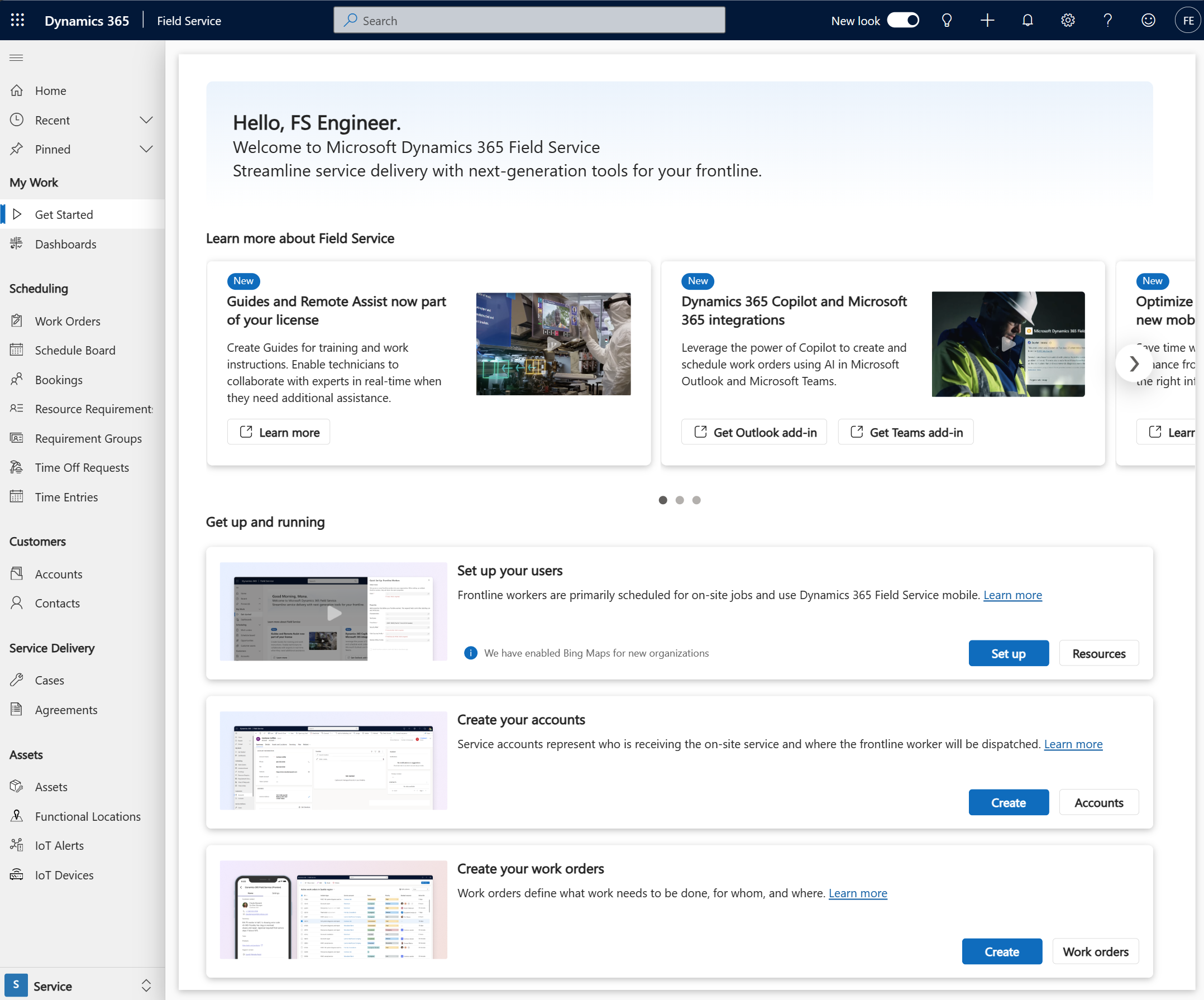 Aan de slag - Dynamics 365 Field Service | Microsoft Learn Aan de slag - Dynamics 365 Field Service | Microsoft Learn