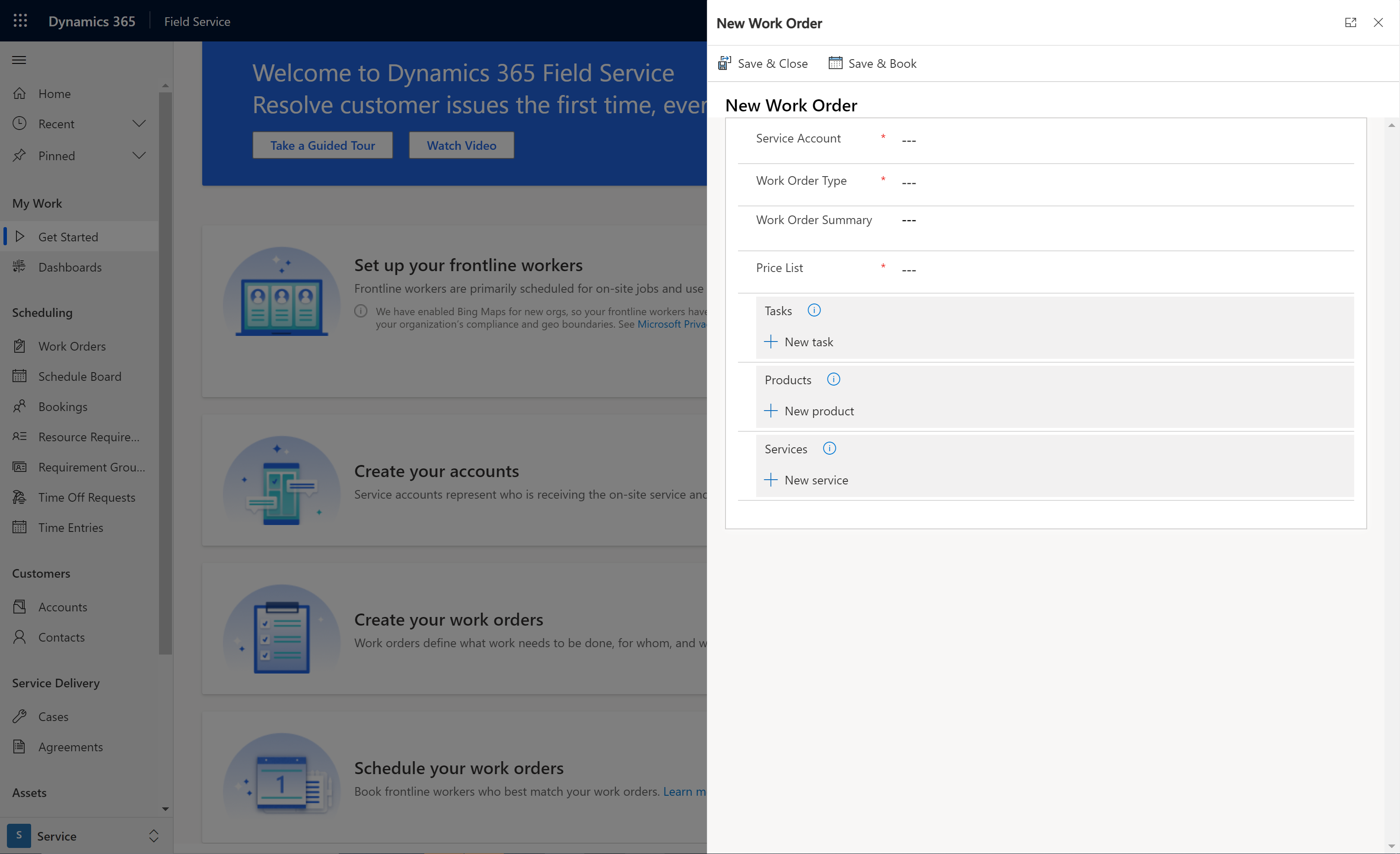 Een werkorder maken - Dynamics 365 Field Service | Microsoft Learn Een werkorder maken - Dynamics 365 Field Service | Microsoft Learn