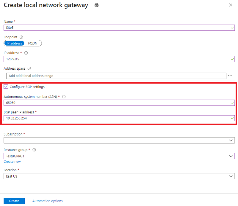 Konfigurowanie protokołu BGP dla VPN Gateway: Portal - Azure VPN ... Konfigurowanie protokołu BGP dla VPN Gateway: Portal - Azure VPN ...