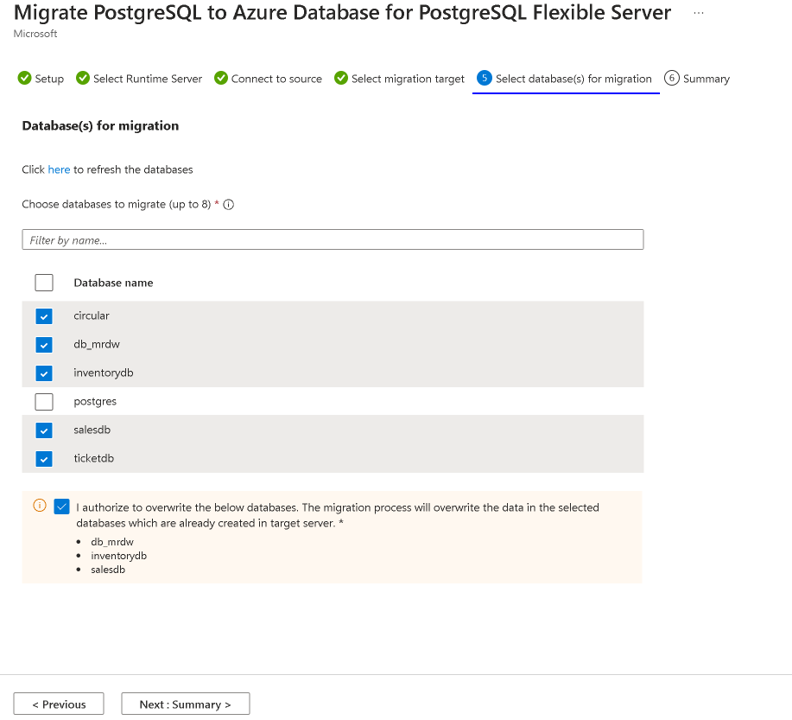 Migrar Offline De Uma Vm Do Azure Ou De Um Servidor Postgresql Local Para O Banco De Dados Do