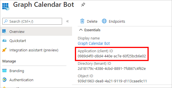 Criar Bots Da Estrutura De Bot Com O Microsoft Graph Microsoft Graph Microsoft Learn