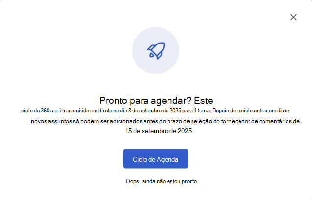 Testar e iniciar um ciclo de comentários do Viva Glint 360 | Microsoft ... Testar e iniciar um ciclo de comentários do Viva Glint 360 | Microsoft ...