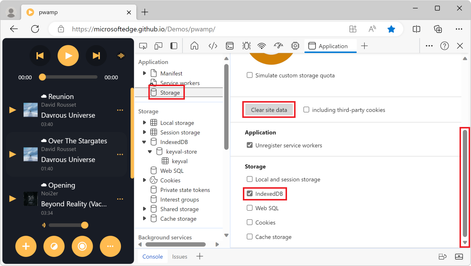Просмотр и изменение данных Indexeddb Microsoft Edge Developer Documentation Microsoft Learn