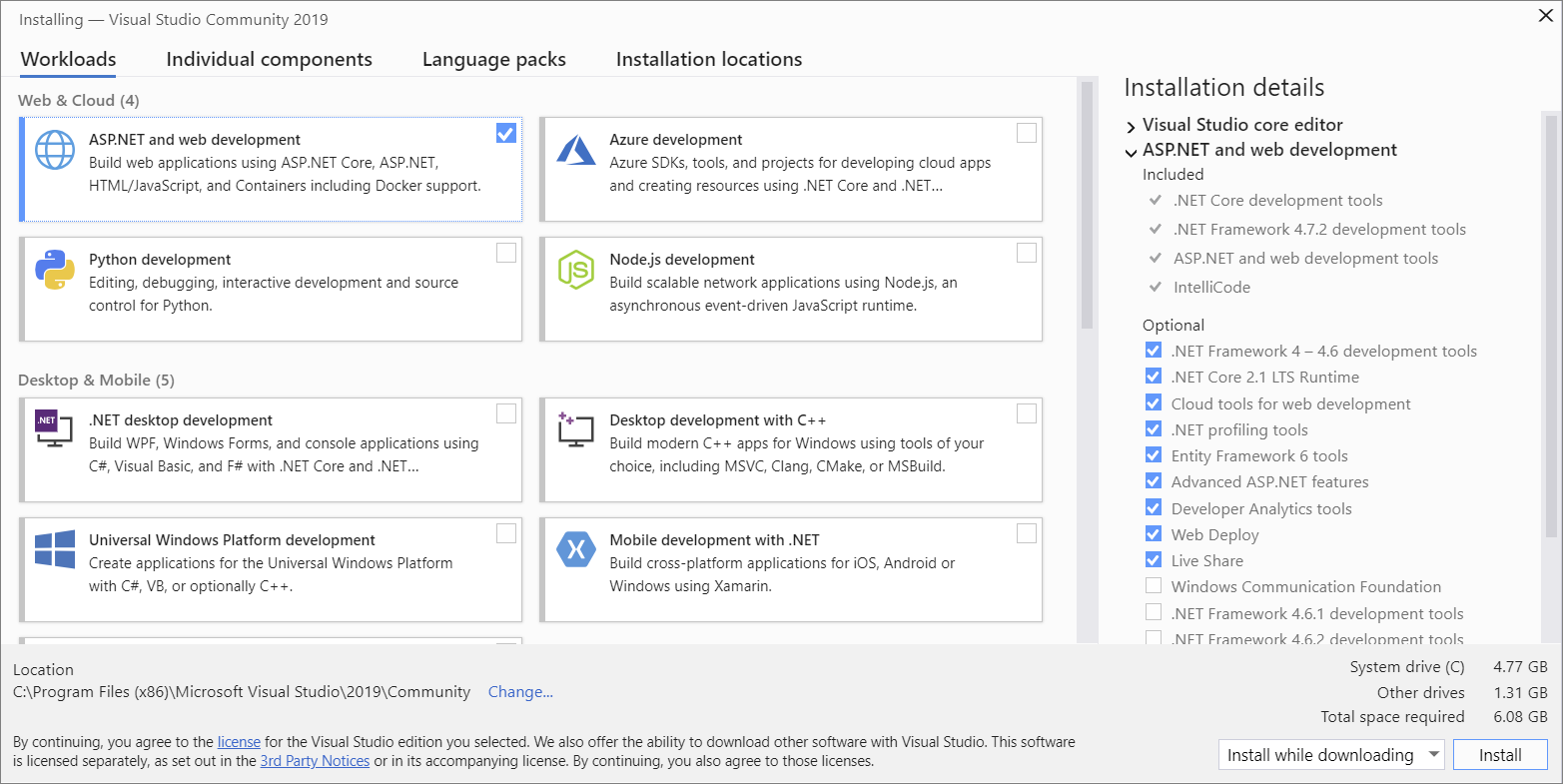 Установите Visual Studio и выберите предпочитаемые функции | Microsoft ... Установите Visual Studio и выберите предпочитаемые функции | Microsoft ...