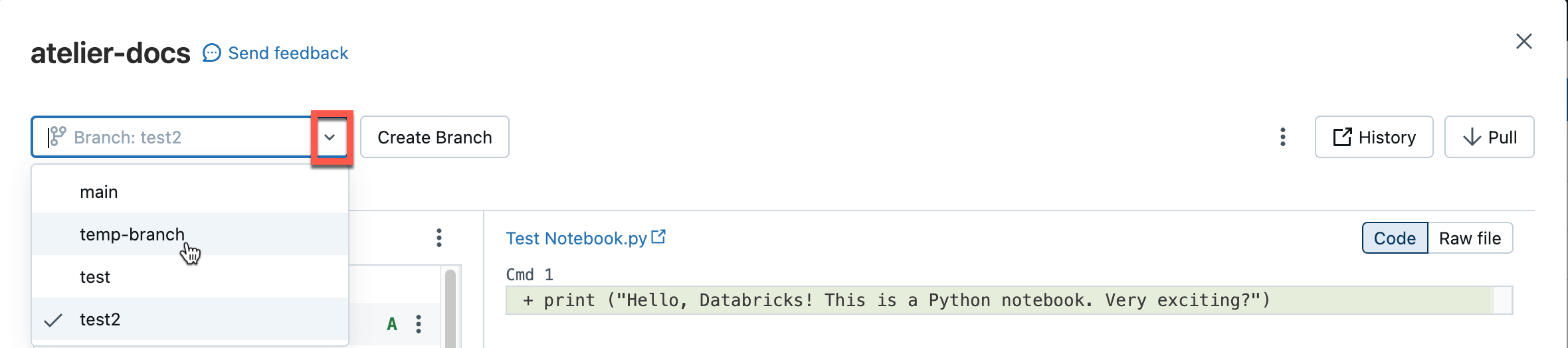 Run Git Operations On Databricks Git Folders Repos Azure Databricks Microsoft Learn