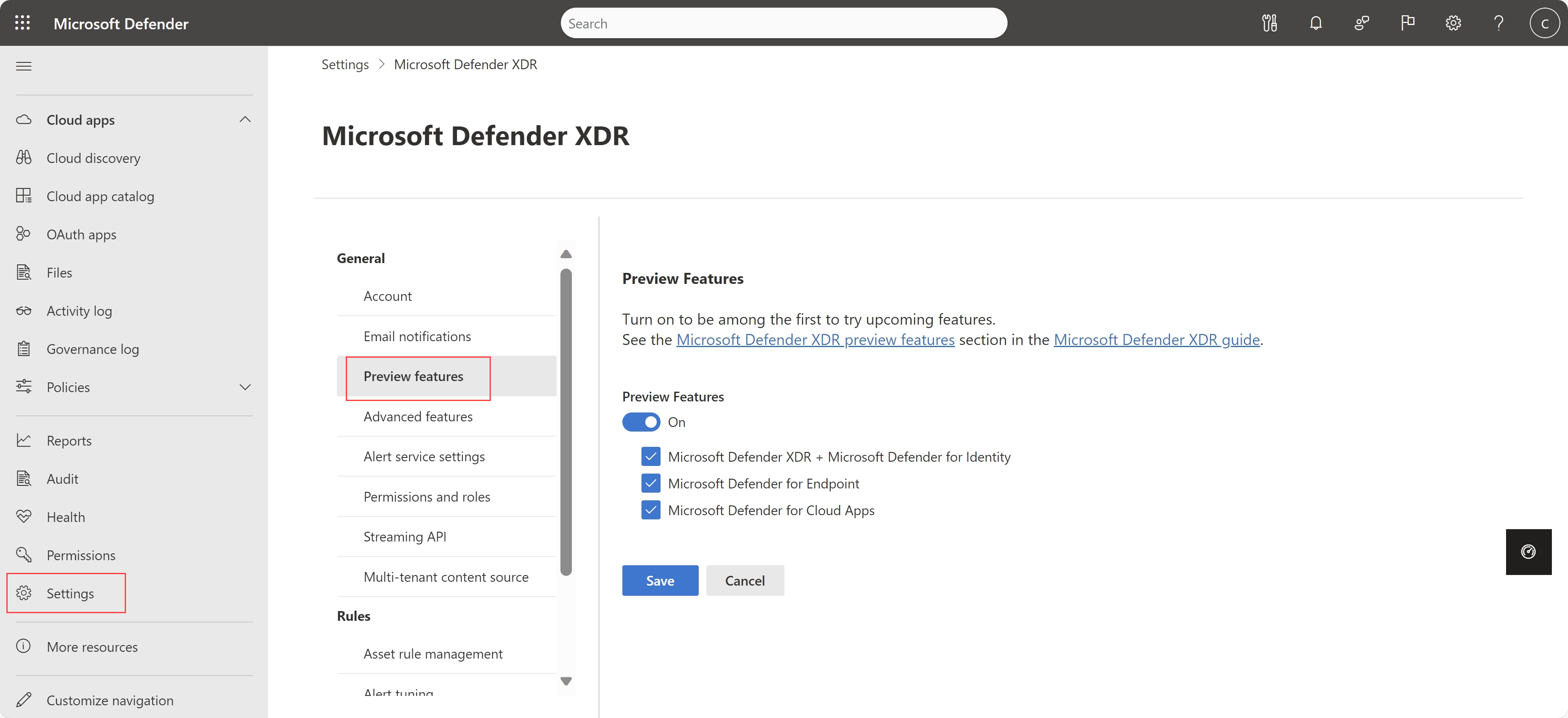 Preview Features In Microsoft Defender Xdr Microsoft Defender Xdr Microsoft Learn
