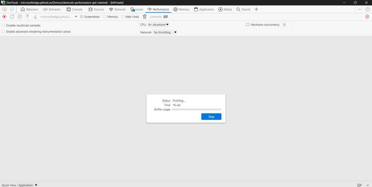 Get Started Analyzing Runtime Performance Microsoft Edge Development Microsoft Learn