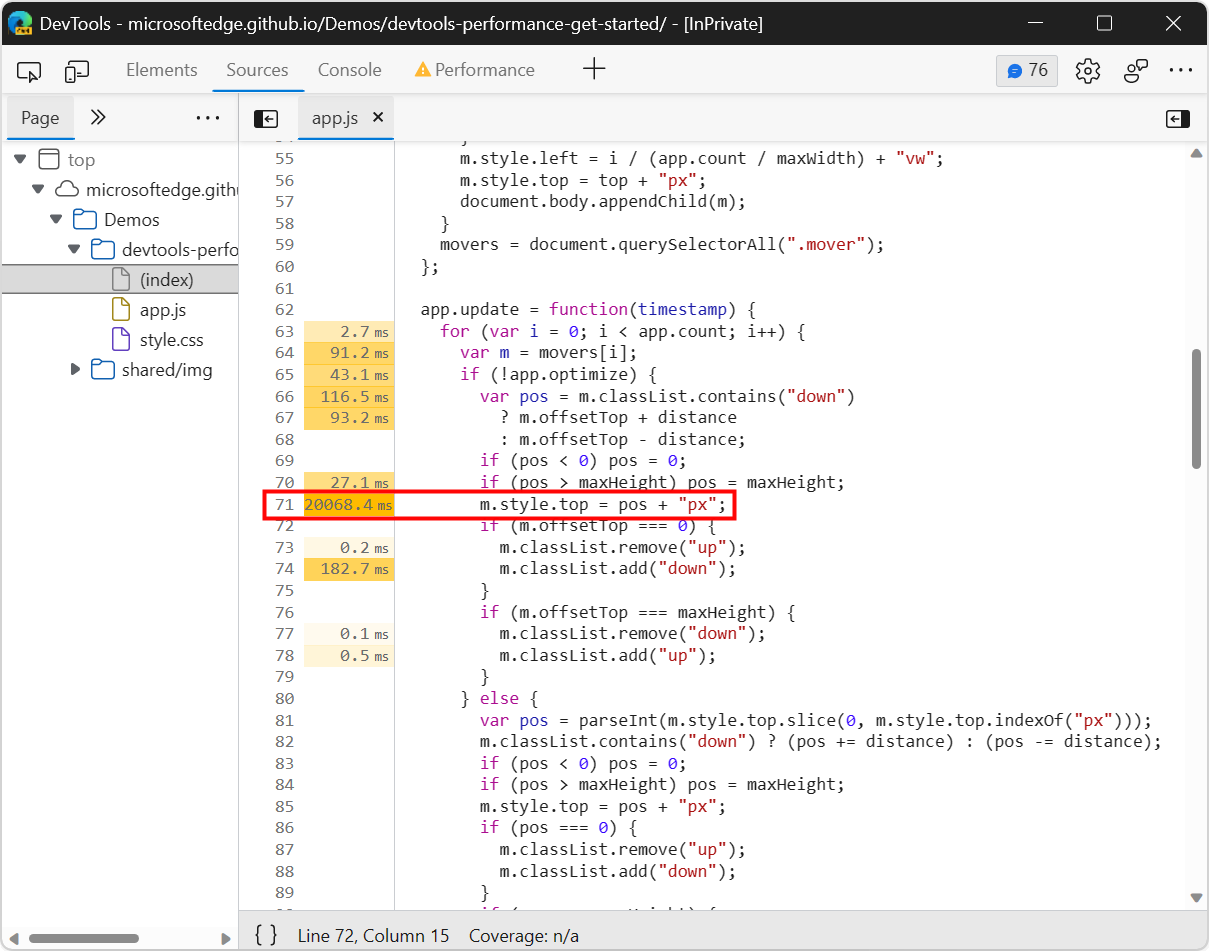 Get Started Analyzing Runtime Performance Microsoft Edge Development Microsoft Learn