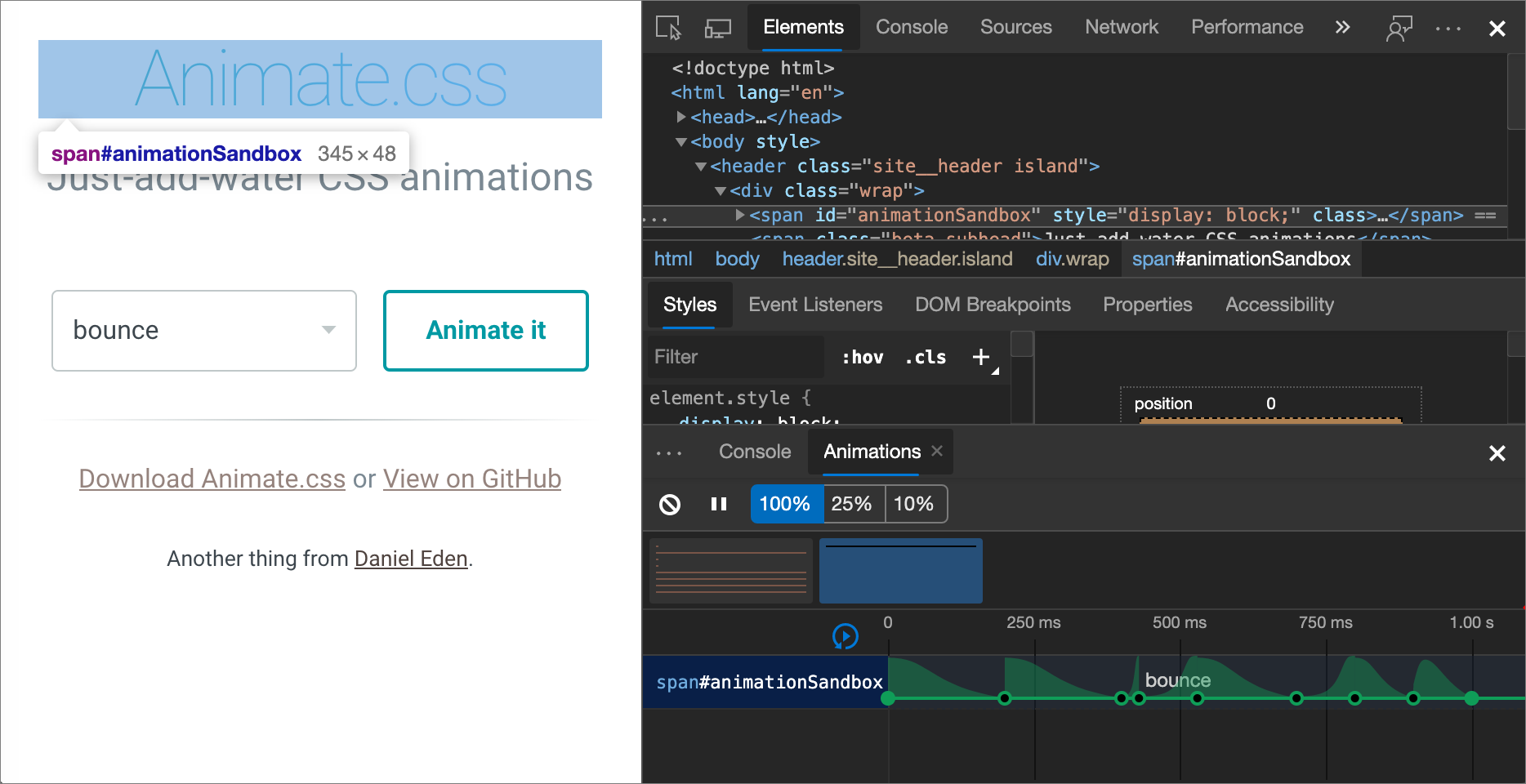 Inspect And Modify Css Animation Effects Microsoft Edge Developer Documentation Microsoft Learn