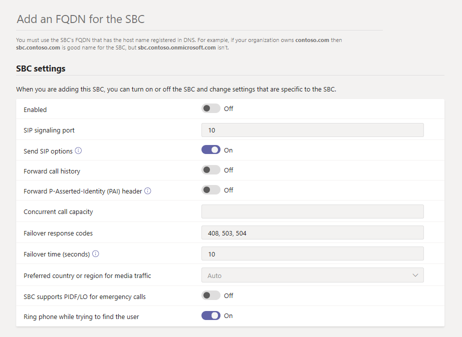 Connect your Session Border Controller (SBC) to Direct Routing ... Connect your Session Border Controller (SBC) to Direct Routing ...