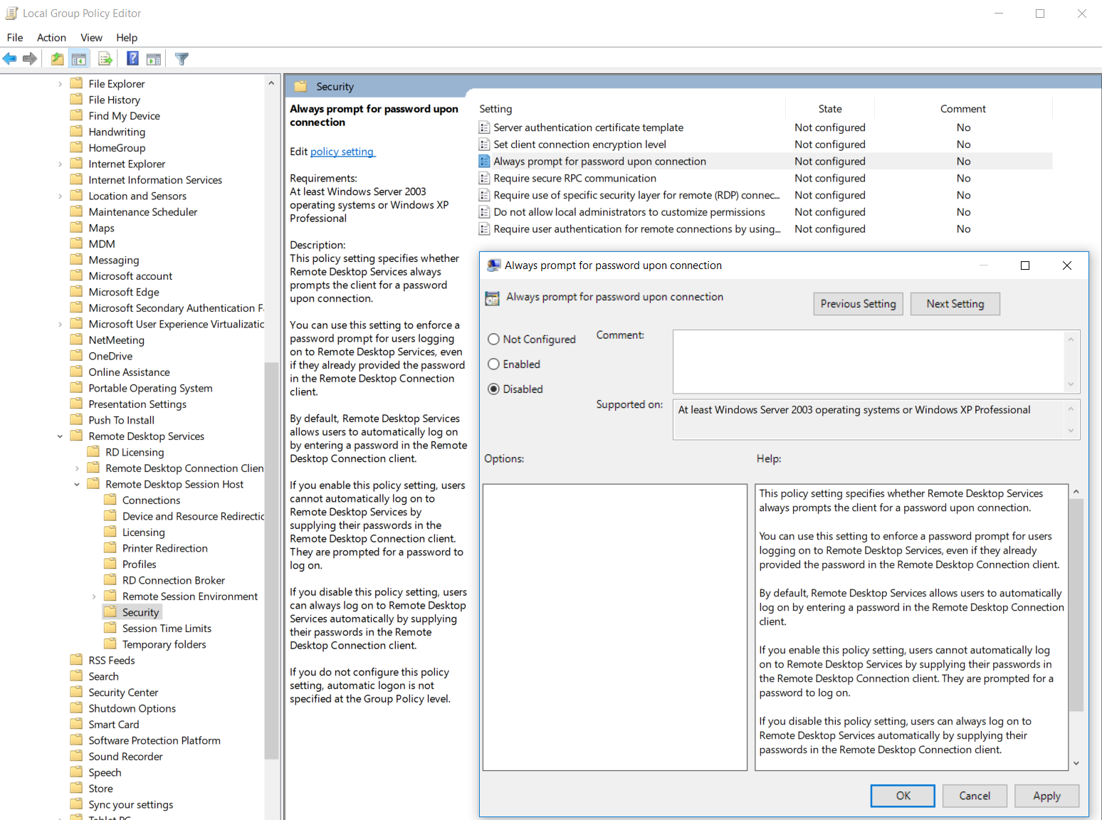 Security Warning Prohibiting The Autologin Functionality Microsoft Learn