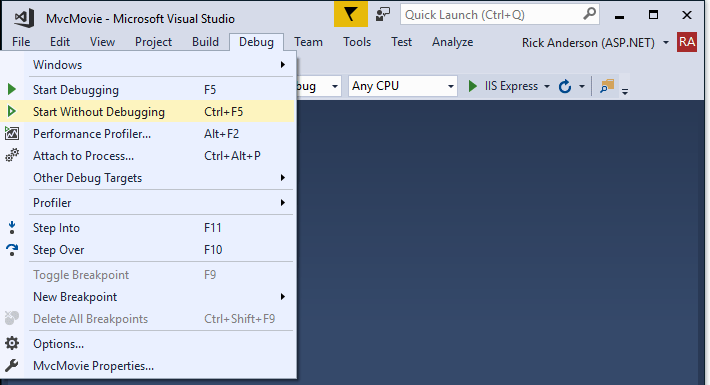 Get Started With Aspnet Core Mvc Microsoft Learn