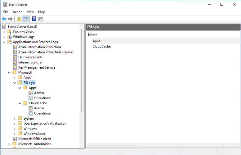 Troubleshooting With Logging And Diagnostics Fslogix Microsoft Learn