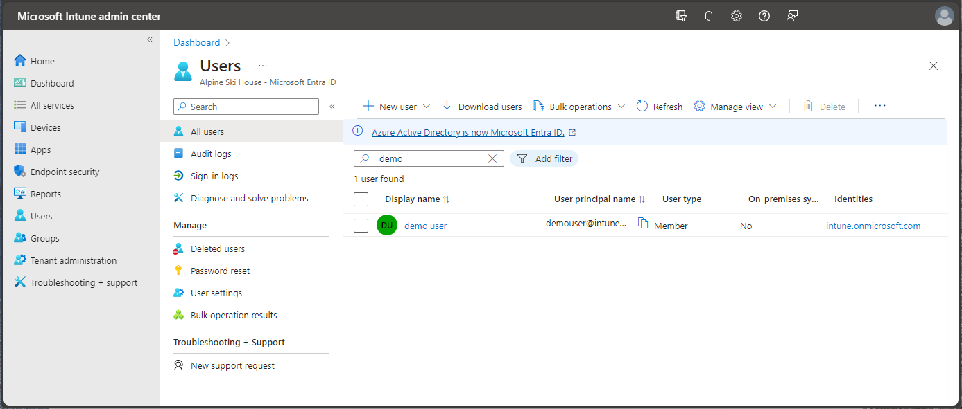 Tutorial Walkthrough The Microsoft Intune Admin Center Microsoft Intune Microsoft Learn