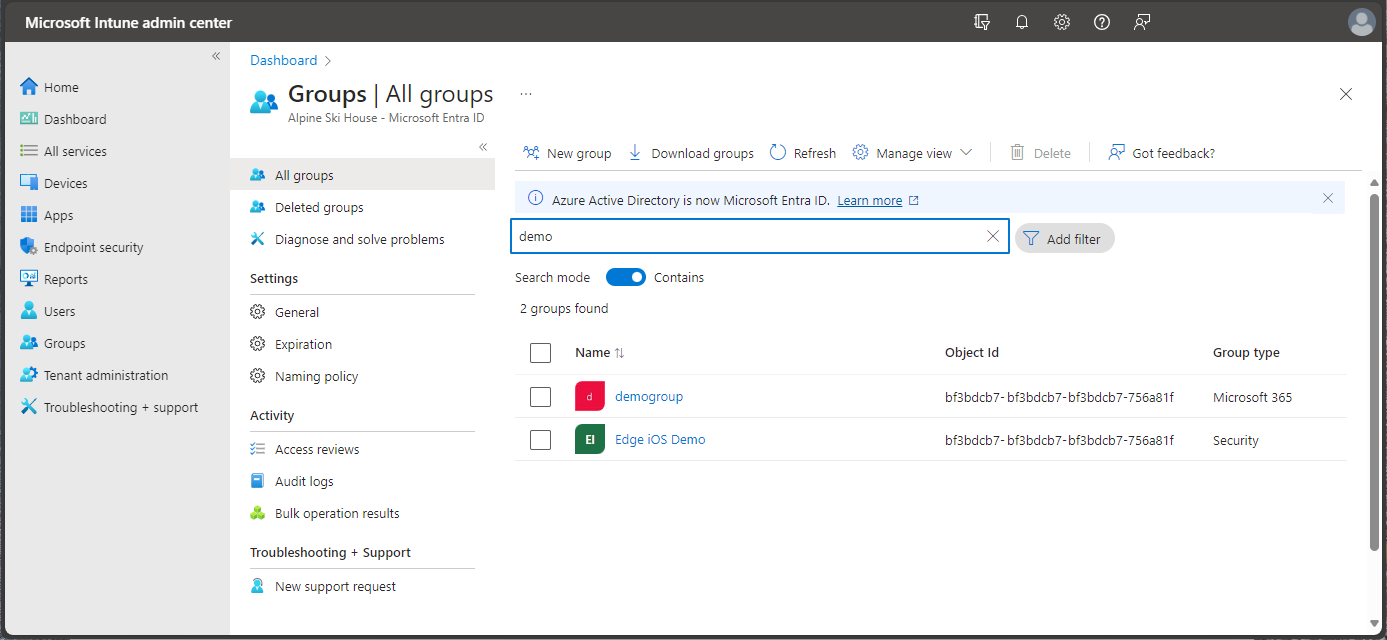 Tutorial Walkthrough The Microsoft Intune Admin Center Microsoft Intune Microsoft Learn
