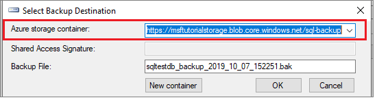 Quickstart Backup And Restore To Azure Blob Storage Sql Server Microsoft Learn