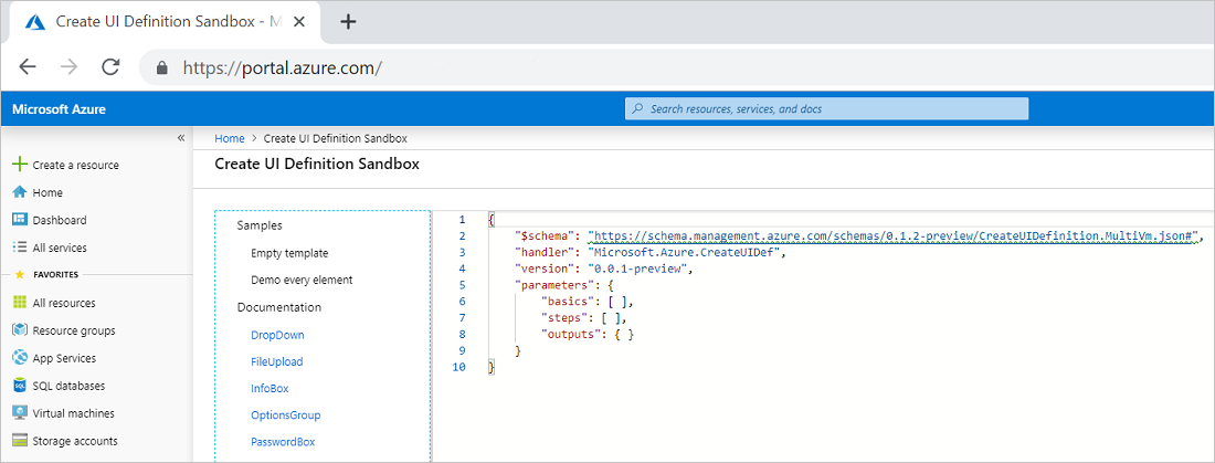 测试 Ui 定义文件 Azure Managed Applications Microsoft Learn