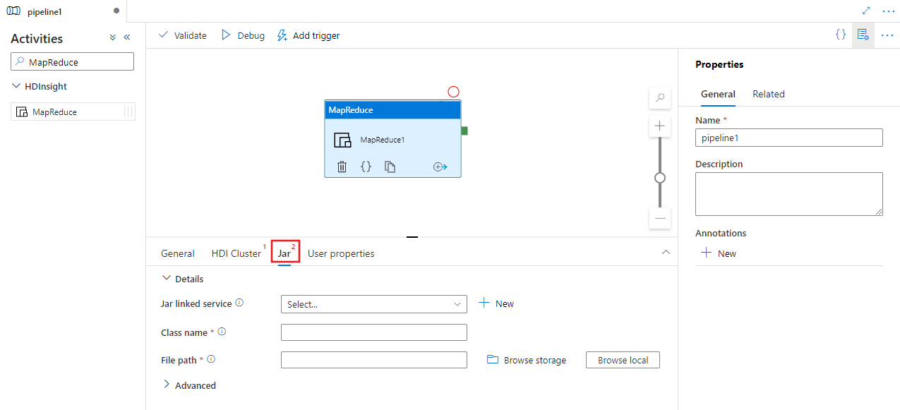 使用 Hadoop Mapreduce 活动转换数据 Azure Data Factory And Azure Synapse Microsoft Learn