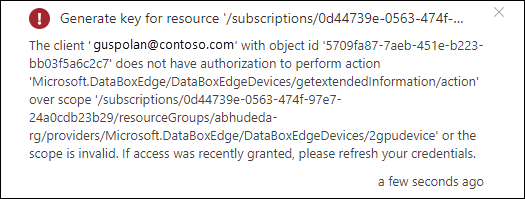 使用 Azure 门户排查与 Azure Stack Edge Pro Gpu 相关的激活错误 Microsoft Learn