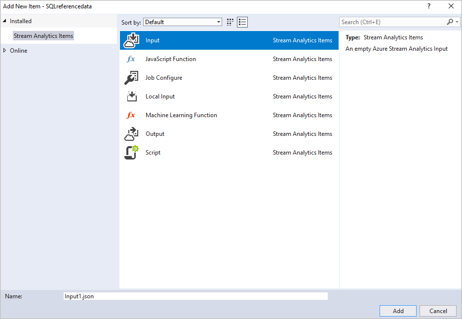 在 Azure 流分析作业中使用 Sql 数据库引用数据 Azure Stream Analytics Microsoft Learn