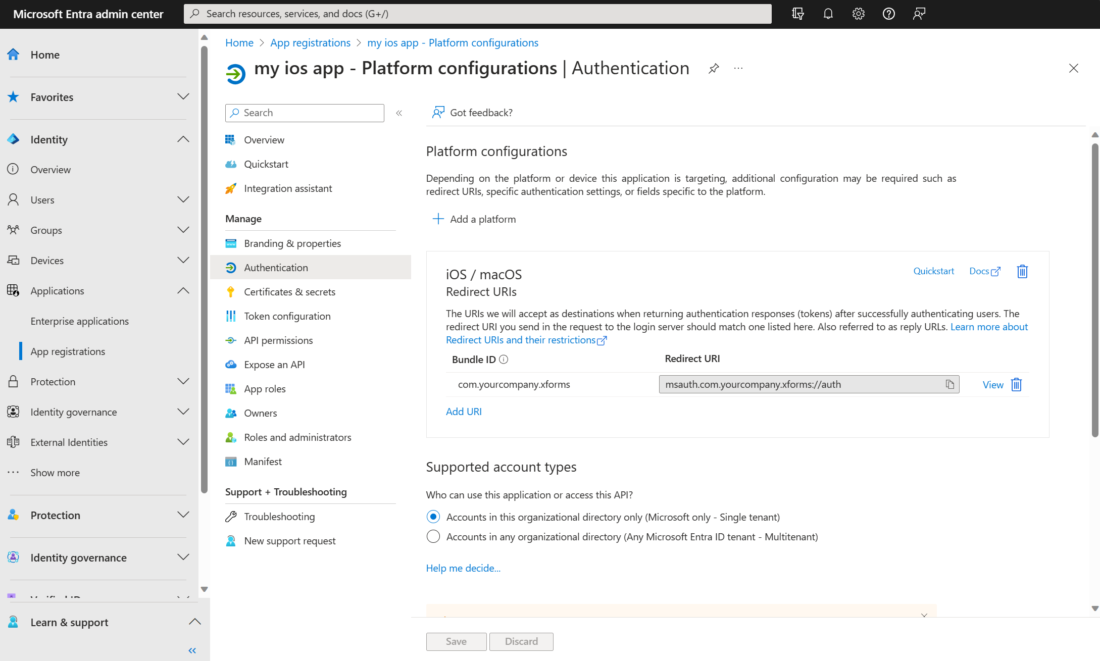 註冊可呼叫 Web Api 的行動應用程式 Microsoft Identity Platform Microsoft Learn