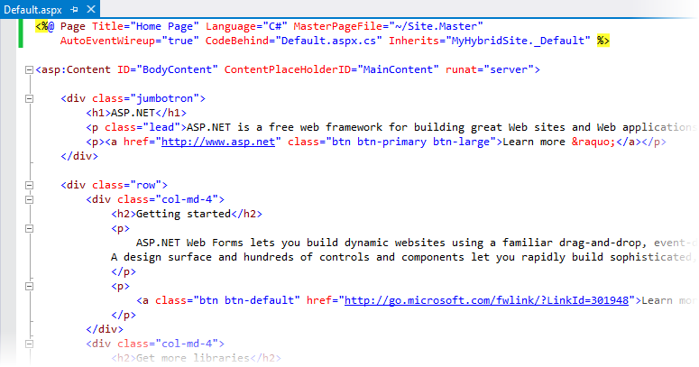 动手实验室:一 Aspnet:集成 Aspnet Web Forms、mvc 和 Web Api Microsoft Learn