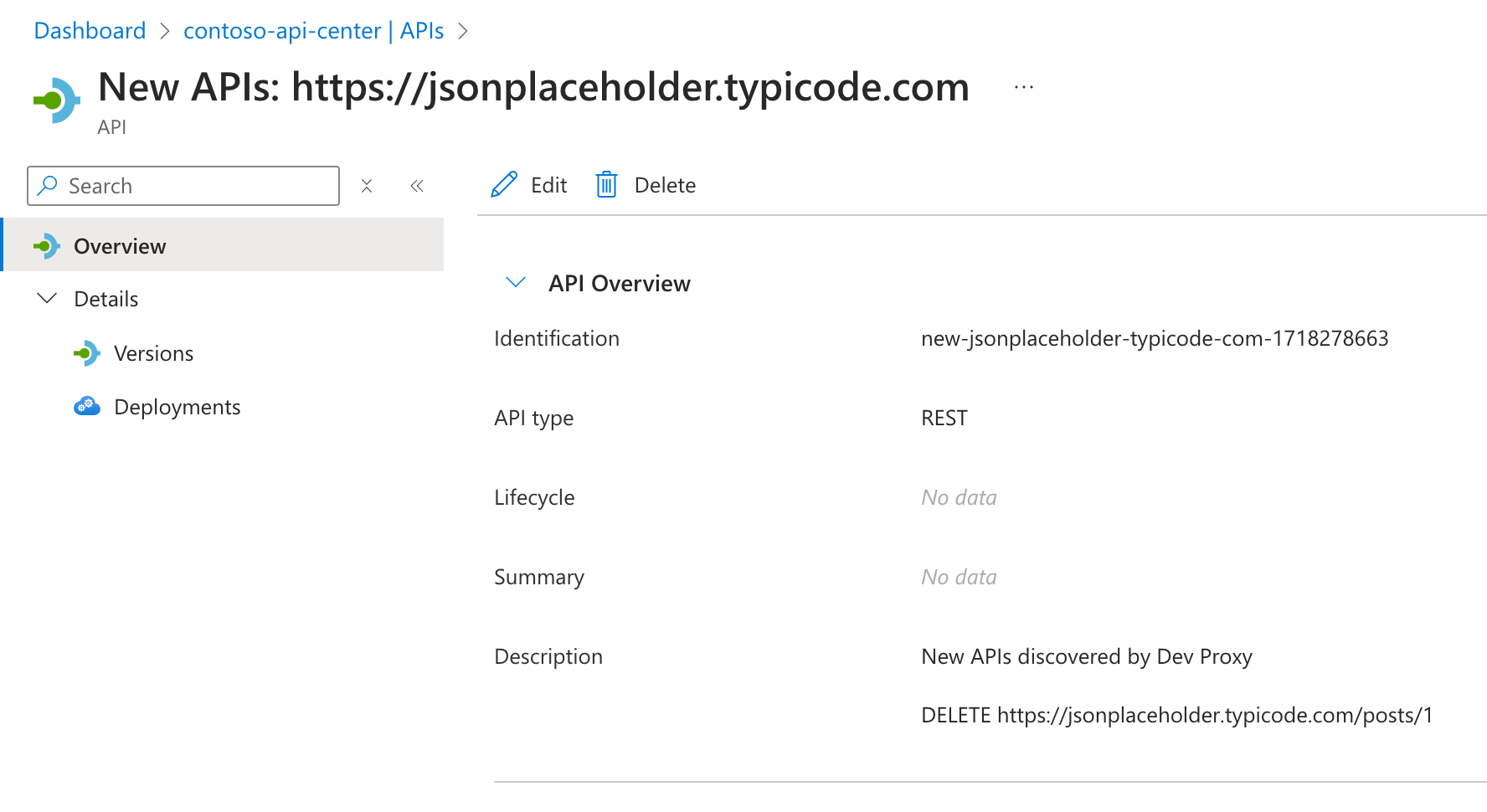 使用 Dev Proxy 发现影子 Api Azure Api Center Microsoft Learn