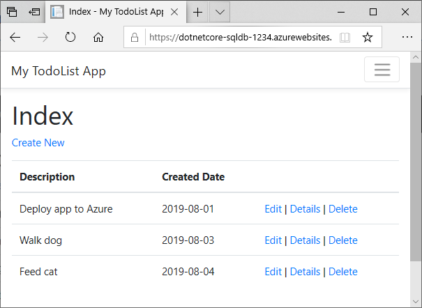将 Aspnet Core 和 Azure Sql 数据库应用部署到 Azure 应用服务 Azure App Service Microsoft Learn