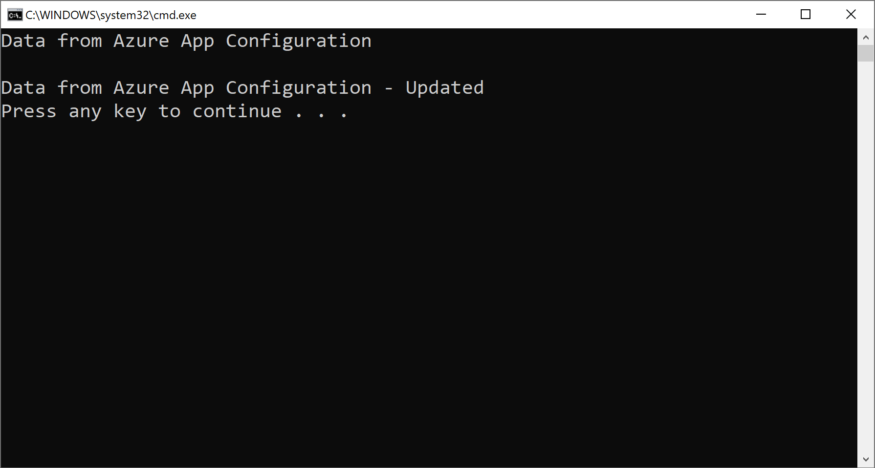 Net Framework:azure 应用程序配置中的动态配置 Microsoft Learn