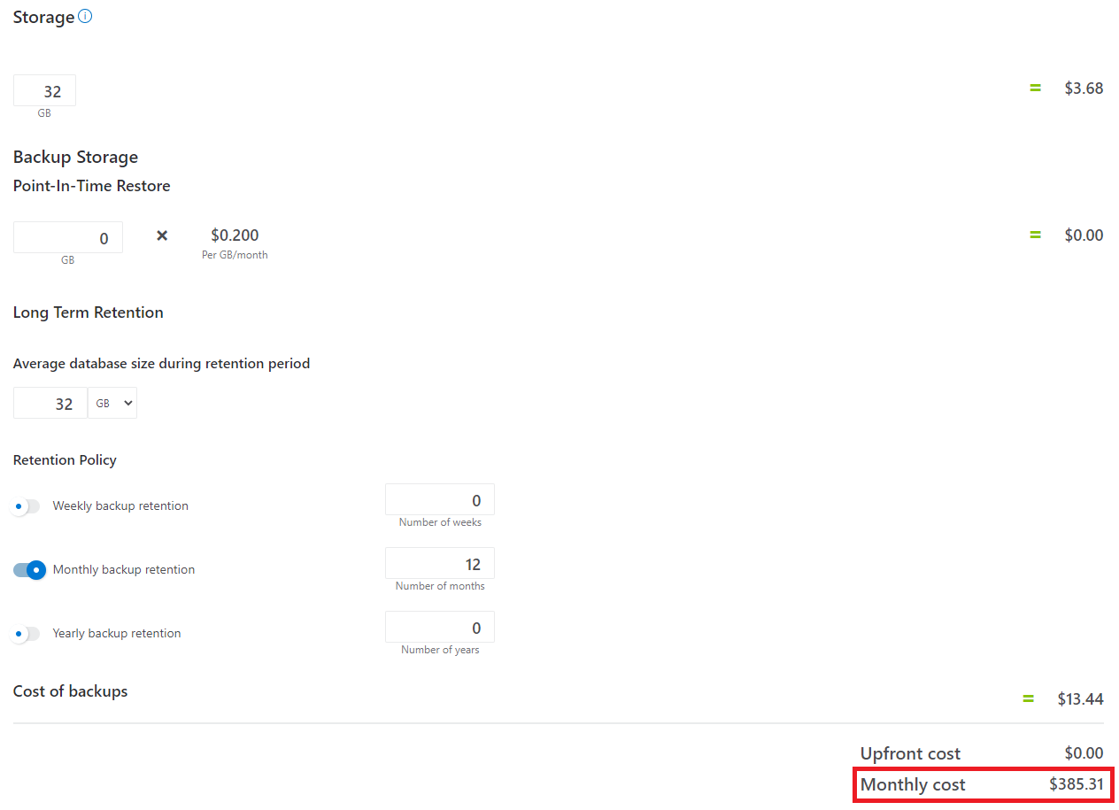 规划和管理成本 Azure Sql Database Microsoft Learn
