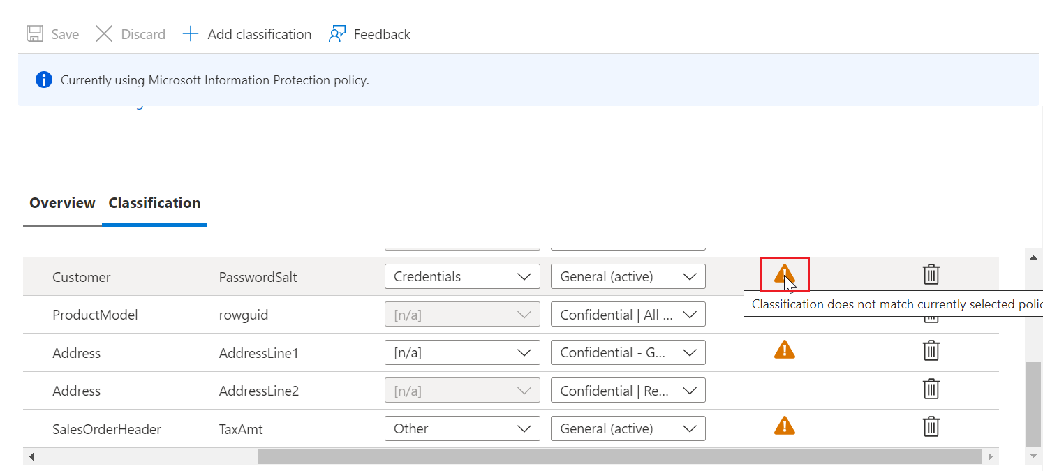 数据发现和分类 Azure Sql Database And Azure Sql Managed Instance And Azure Synapse Analytics Microsoft
