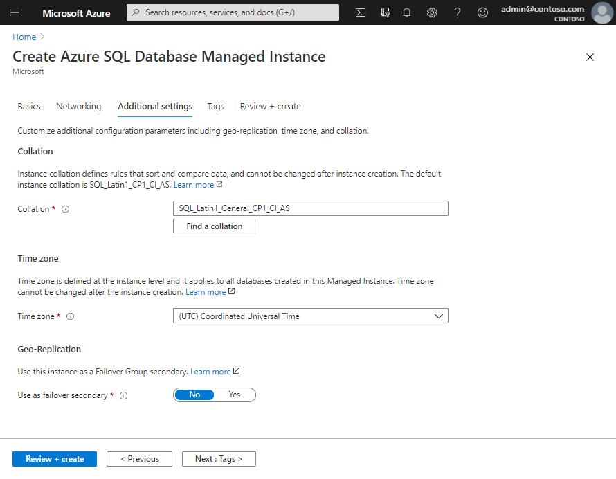 快速入门:创建 Azure Sql 托管实例(门户) Azure Sql Managed Instance Microsoft Learn