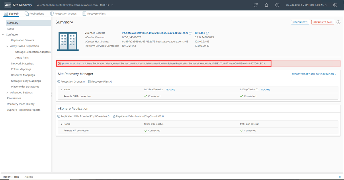 使用 VMware Site Recovery Manager 部署灾难恢复 - Azure VMware Solution ... 使用 VMware Site Recovery Manager 部署灾难恢复 - Azure VMware Solution ...