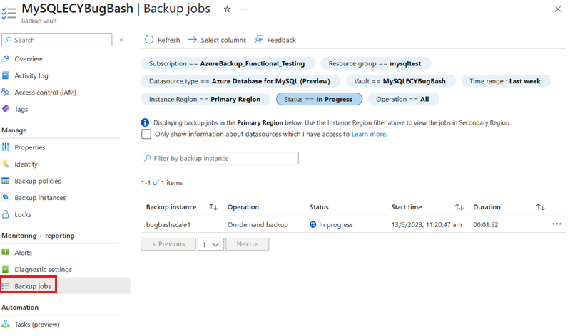 使用 Azure 备份来备份 Azure Database For Mysql 灵活服务器 Azure Backup Microsoft Learn