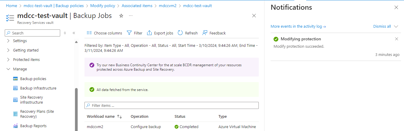 使用 Azure 备份通过无代理多磁盘崩溃一致备份来备份 Azure Vm Azure Backup Microsoft Learn
