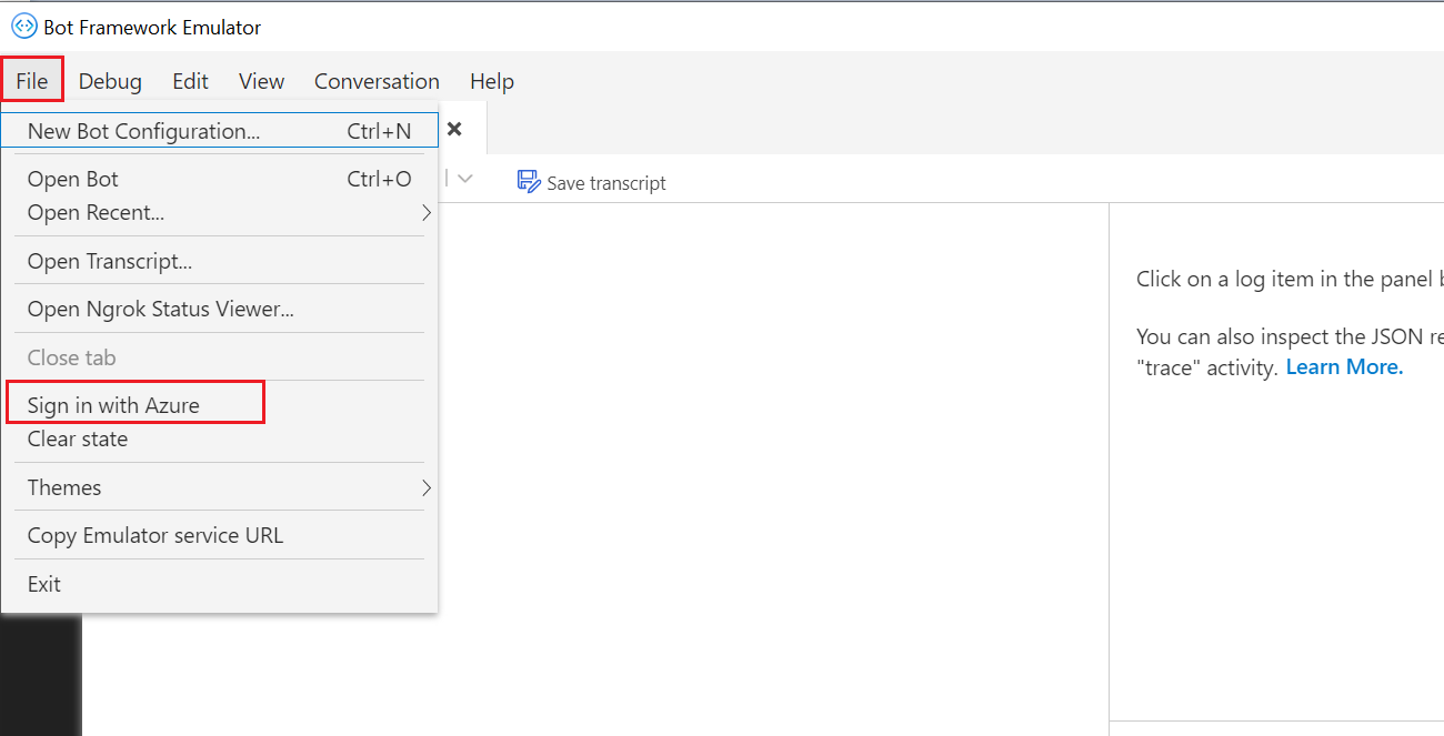 使用 Bot Framework Emulator 测试和调试机器人 Bot Service Microsoft Learn