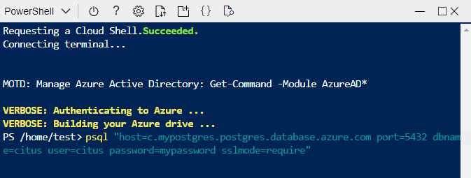 快速入门:使用 Psql 连接到 Azure Cosmos Db For Postgresql Microsoft Learn