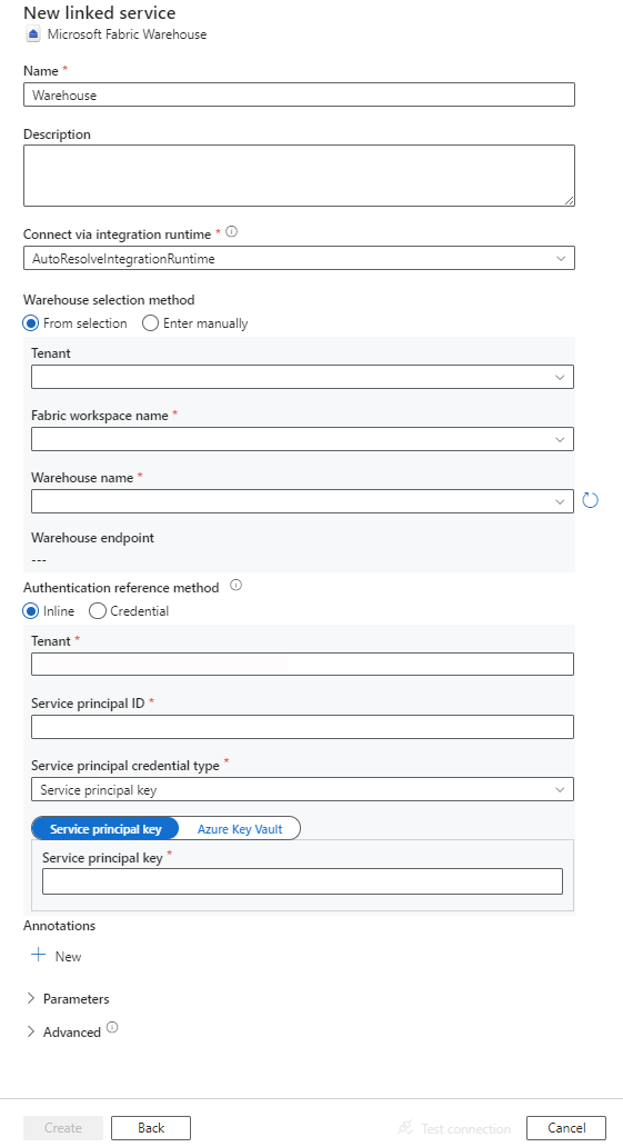 复制和转换 Microsoft Fabric 仓库中的数据 Azure Data Factory And Azure Synapse Microsoft Learn