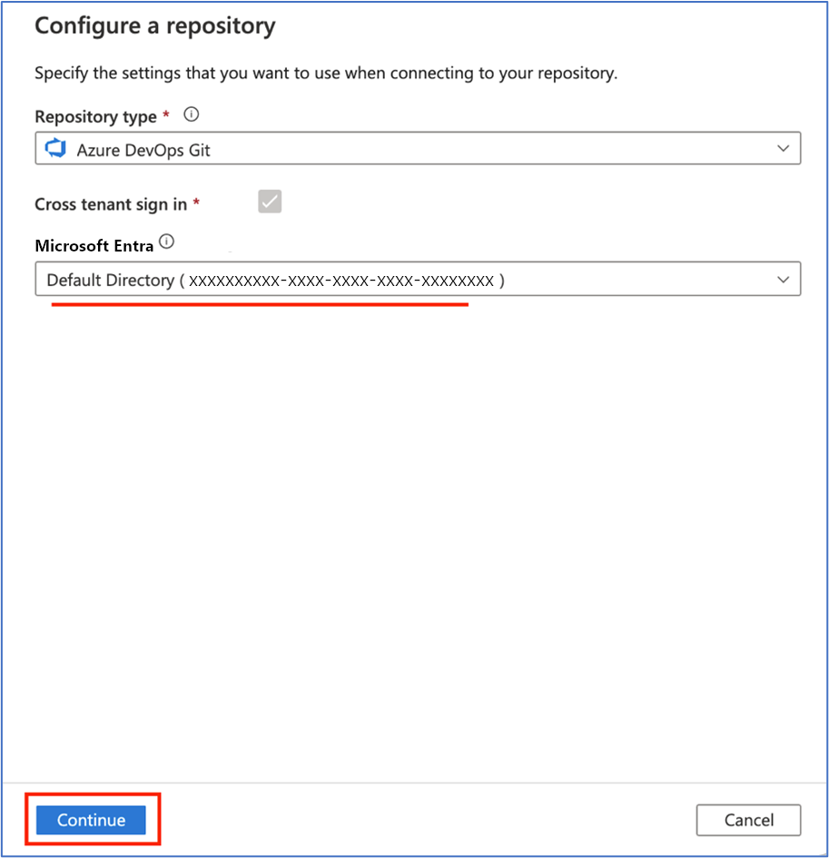 跨租户连接到 Azure Devops Azure Data Factory Microsoft Learn
