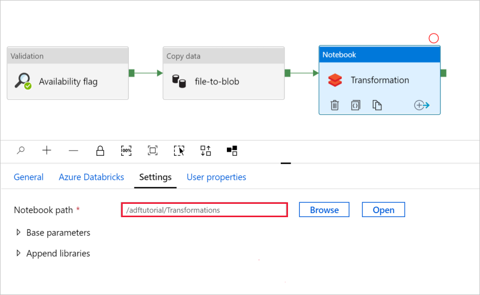 使用 Azure Databricks 进行转换 Azure Data Factory Microsoft Learn