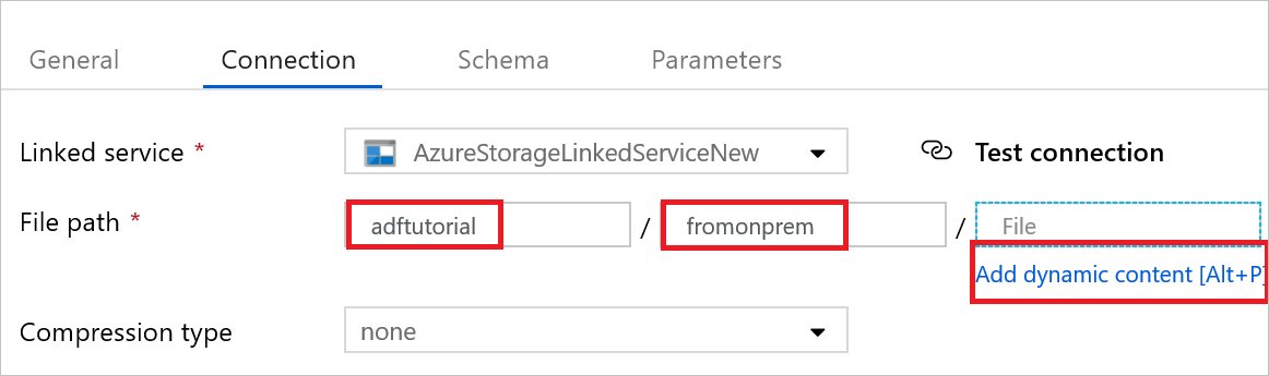 使用 Azure 门户将数据从 Sql Server 复制到 Blob 存储 Azure Data Factory Microsoft