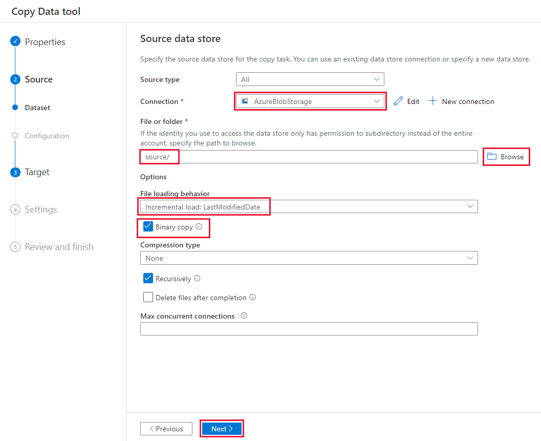 用于增量复制新文件和已更新文件的数据工具 Azure Data Factory Microsoft Learn
