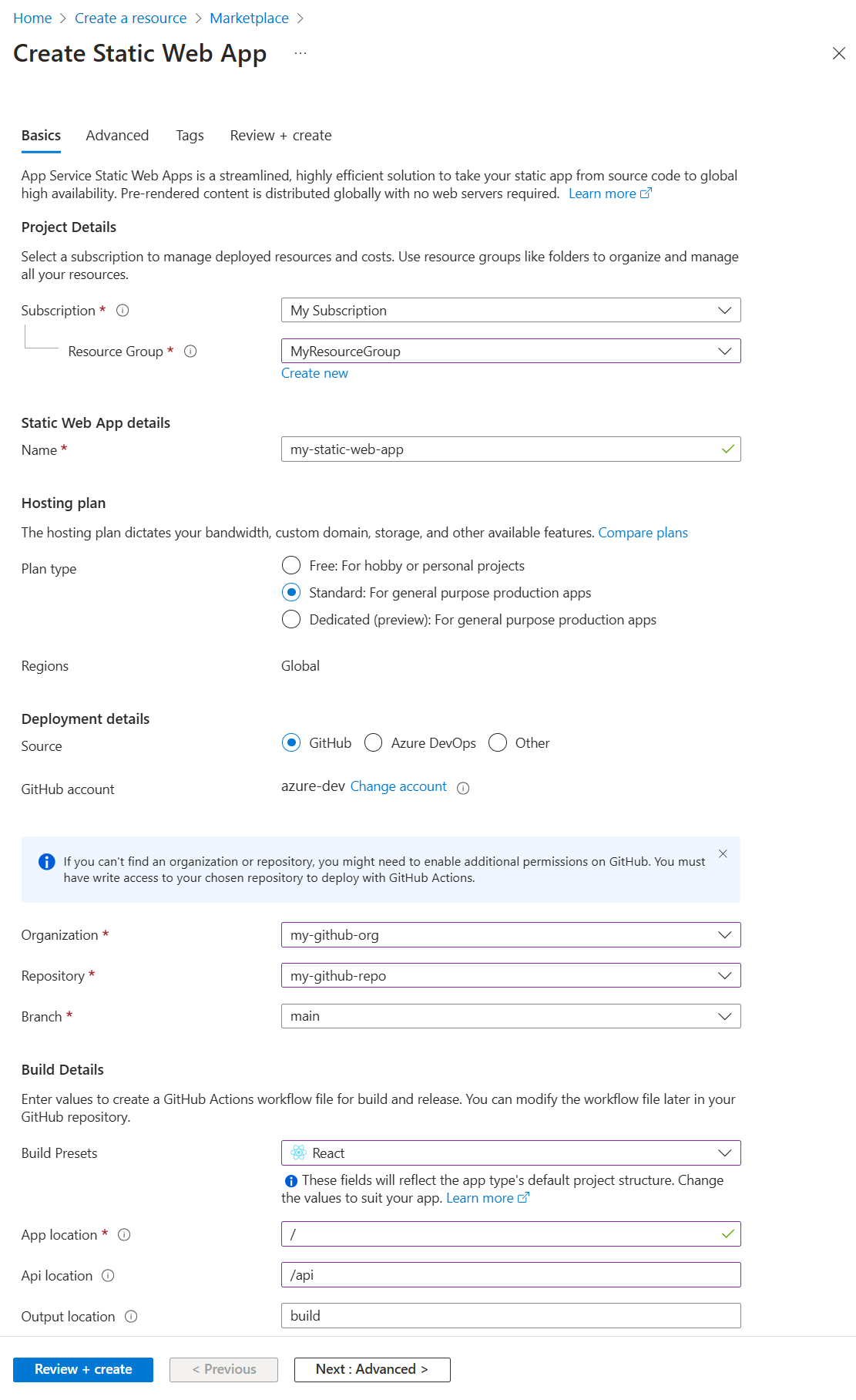使用 Javascript 在 Azure 上生成静态 Web 应用 Javascript On Azure Microsoft Learn