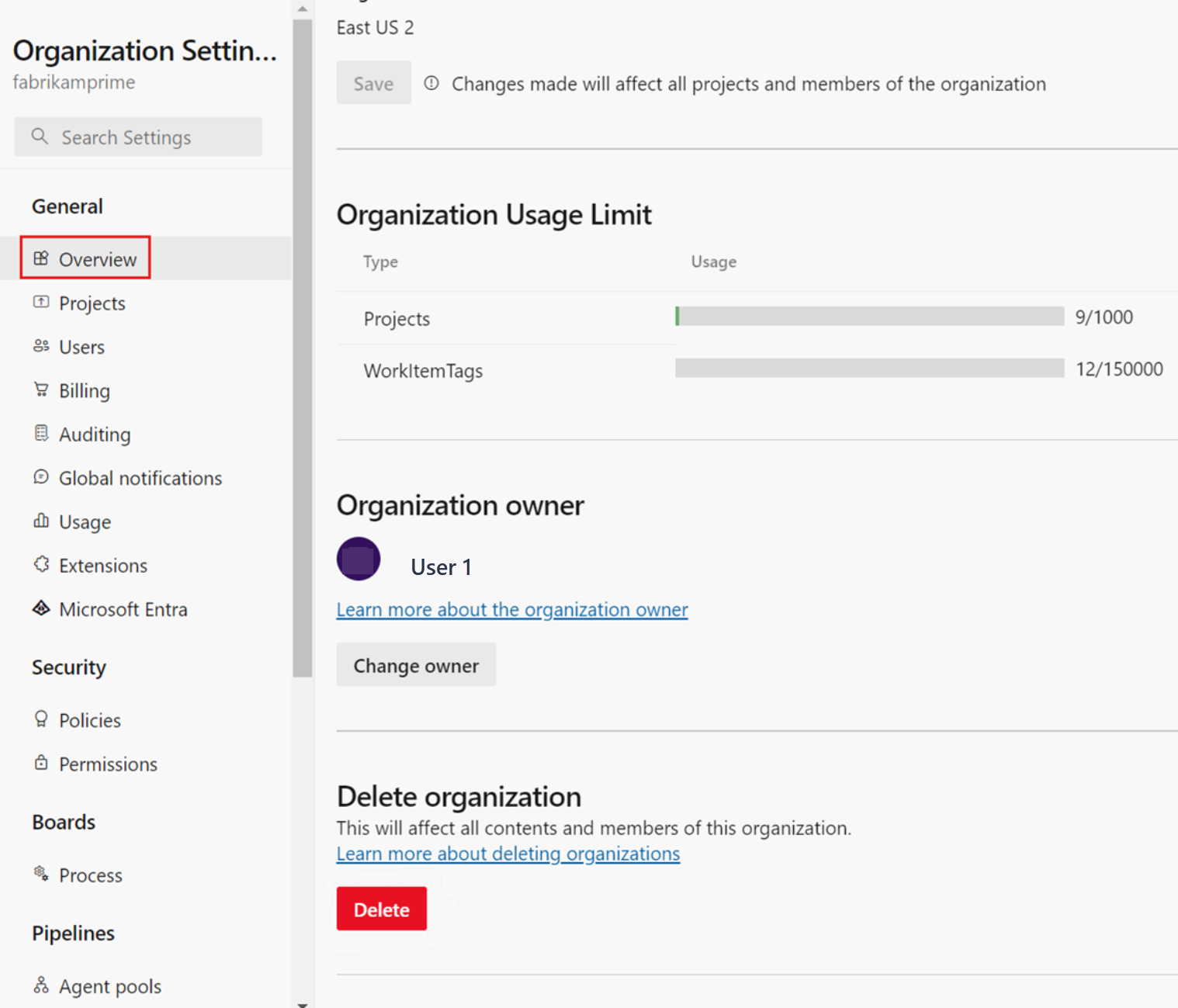 删除或删除组织 Azure Devops Services Microsoft Learn